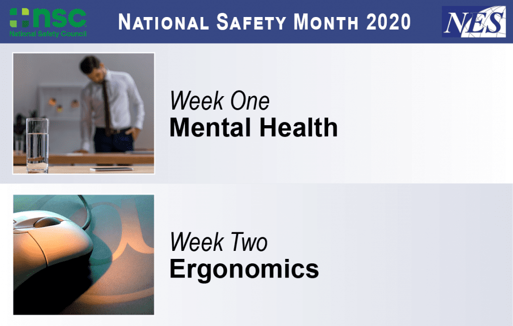 National Safety Month 2020: Weeks One & Two of NSM 2020 - NES Inc.